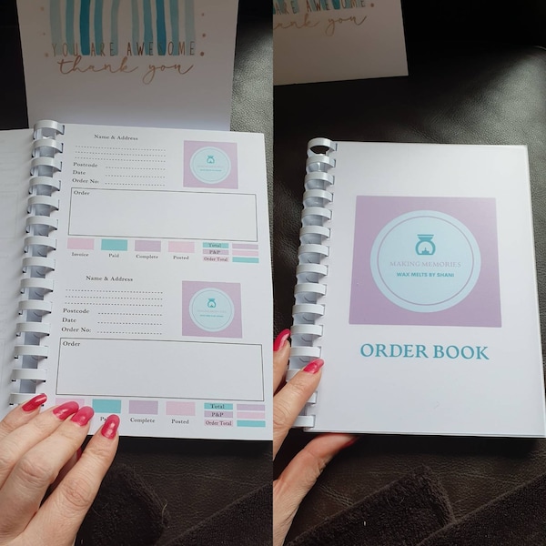 100 Page A5 Wire Bound Business Order Book, Small Business Order Form ...