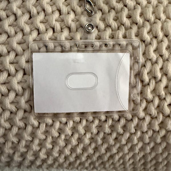100 Pack Clear PVC Badge Holder Snap Strap for Lanyard / Key Fob / Key ...