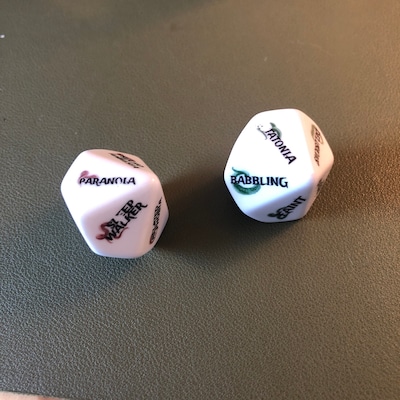 RPG Cthulhu Insanity Dice Dice Tabletop Gaming Game Roll Random ...