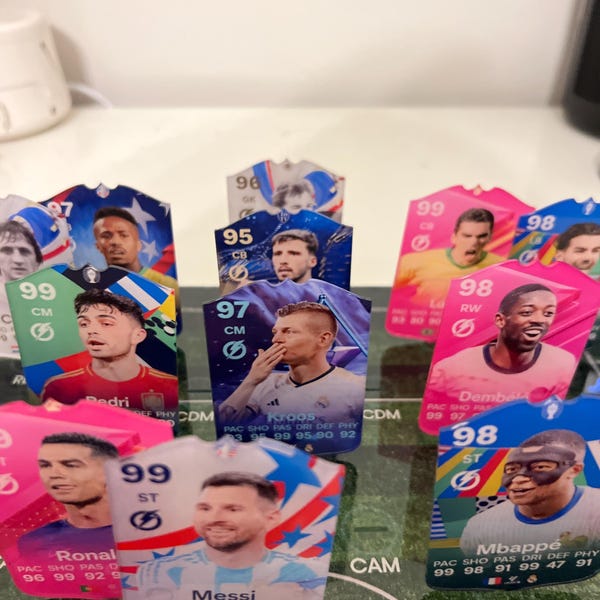 Football Cards Mega Bundle FC25 Pack – 5 Collectible Soccer Cards Packs ...