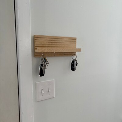 Key Rack, Entryway Organizer, Key Holder for Wall, Mid Century Modern ...