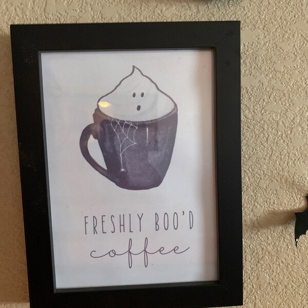 Printable Halloween Wall Art, Spooky Kitchen Decor Bakery Sign Cafe ...