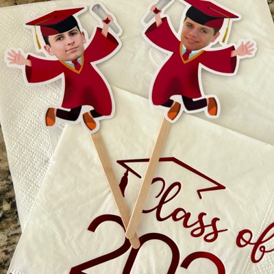 Funny Graduation Cupcake Toppers. / Graduate Party Gift/ Graduation ...