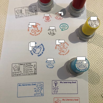 All-custom Checklist Stamps,teacher Stamps,personalized Checklist ...