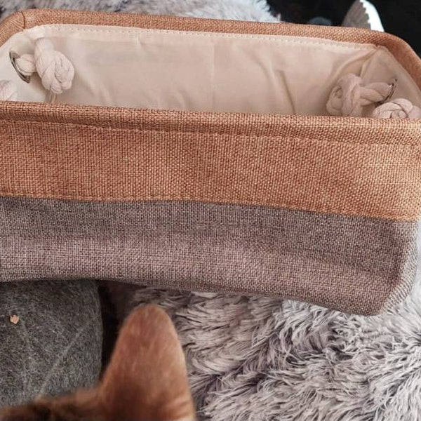 Personalized Pet Storage Basket Dog Toy Basket Custom Dog Toy Box Dog ...