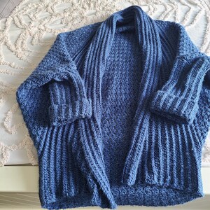 Crochet Pattern / Easy Cardigan From Rectangle / Beginner - Etsy