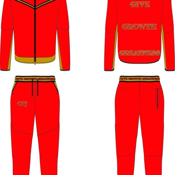 Streetwear Tracksuit Template + Flared Set Pack Vector Mockup ...