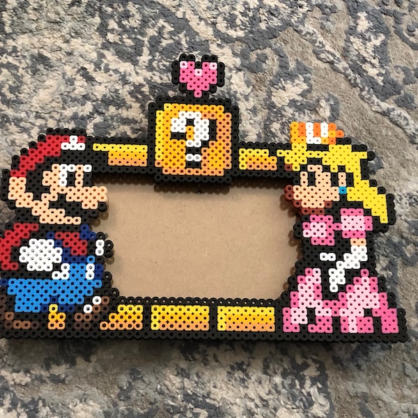 Mario Bros Picture Frame - Mario and Peach - Videogame Photo Frame ...