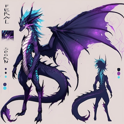 Feral Fox Base Canine Furry: Tribal Fox Fursona Furry Base - Etsy