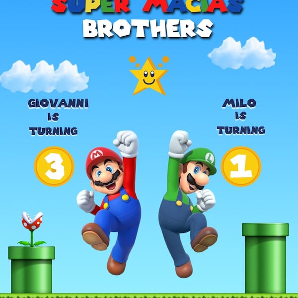 Super Mario Birthday Candy Bar Wrapper - Printable Nintendo Controller ...