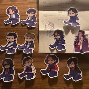 My Chemical Romance MCR Doll Stickers Gerards 3, the Gerardening Swarm ...