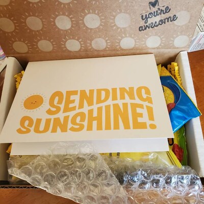 Just BEE Cause Little Yellow Box of Sunshine Care Package - Etsy UK
