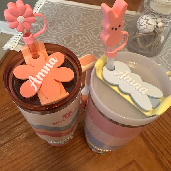 Glitter Tumbler Bow for Stanley, Straw Topper, Copper Gold Rose Gold ...