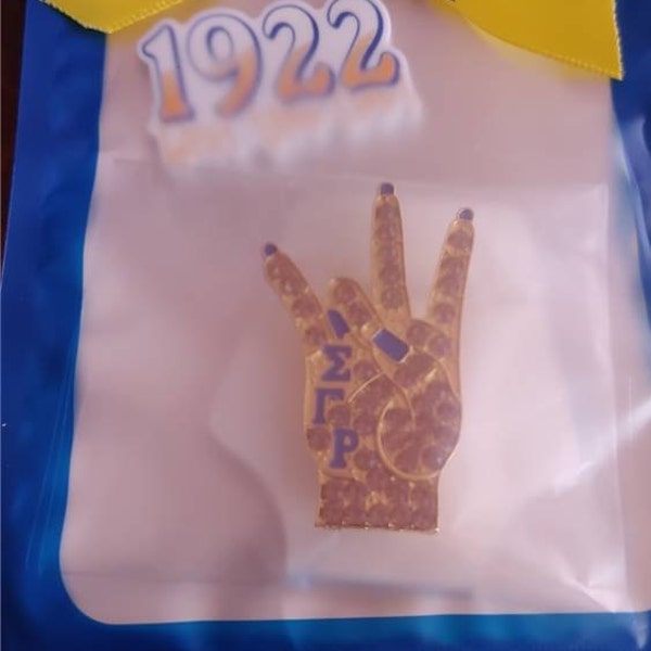 Sigma Gamma Rho Hand-sign Pin - Etsy