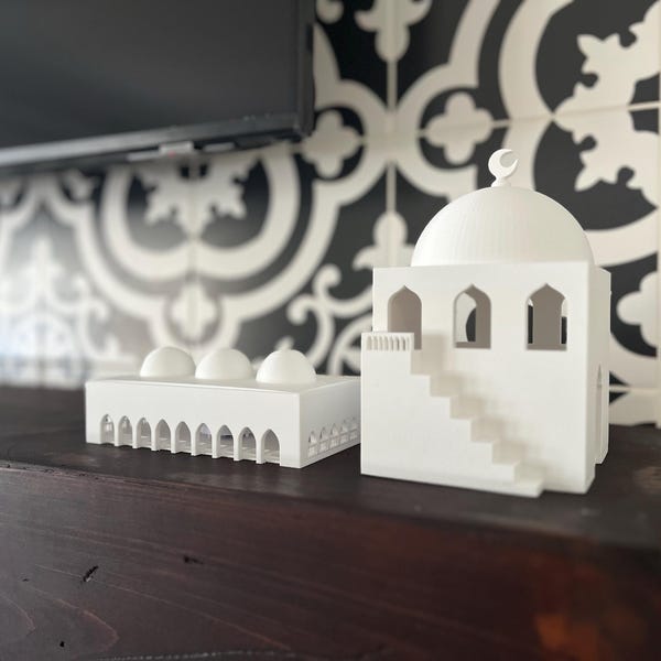 Al-noor Collection | Set of 3 Mini Masjid Lanterns Islamic Home Decor ...