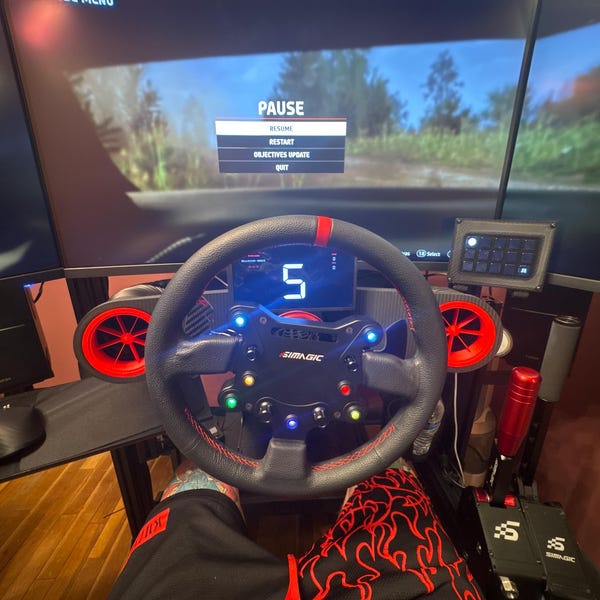 Sim Racing Button Box Dashboard With Iflag & Wind Simulator - Simagic ...