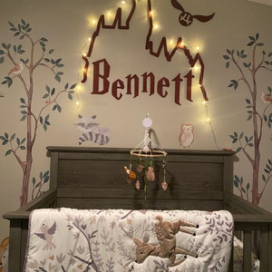 Wizard Nursery Sign Baby Name Sign Wizard Custom Wood Name - Etsy