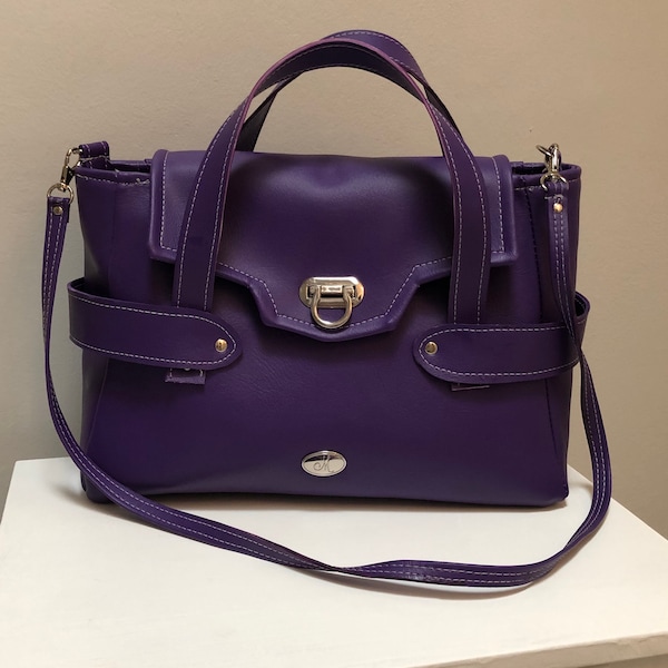 Margo Satchel Handbag Purse Digital PDF Sewing Pattern in Faux Fabulous ...