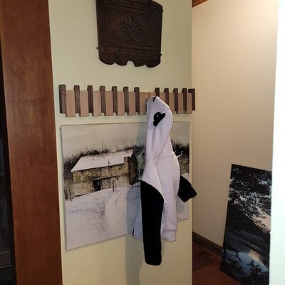 Wood Functional Wall Rack Wall Mounted Wooden Rack Wall - Etsy