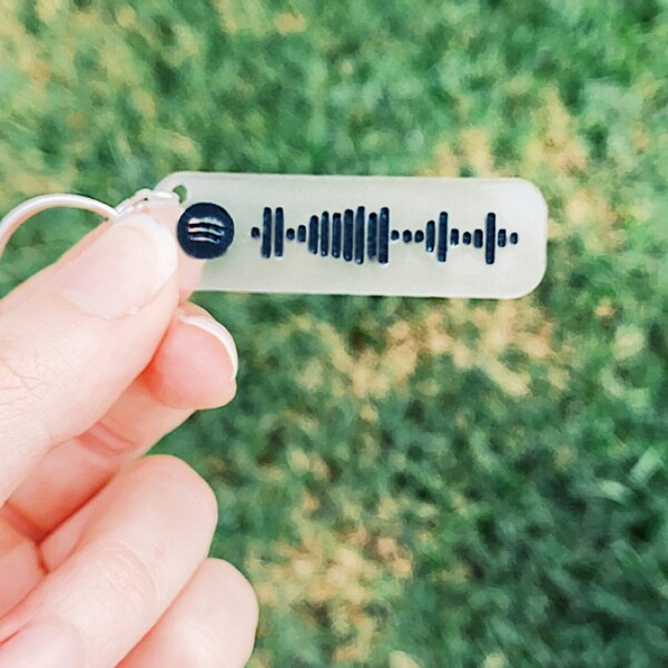 Spotify Code Keychains - Etsy
