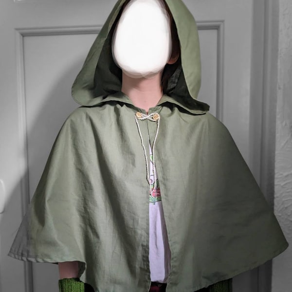 Mystical Hooded Cape With Shoulder Seam INGA - PDF Sewing Pattern ...