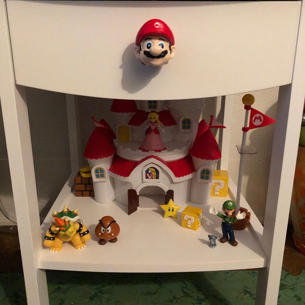 Mario Drawer Pulls Glow in the Dark Super Mario Bros Furniture Knobs ...