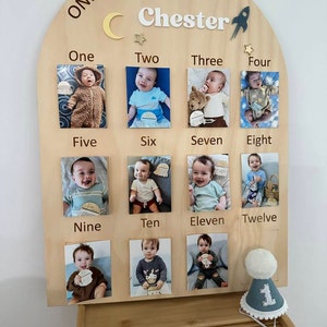 First Birthday Board First Year of Milestones First Birthday - Etsy ...