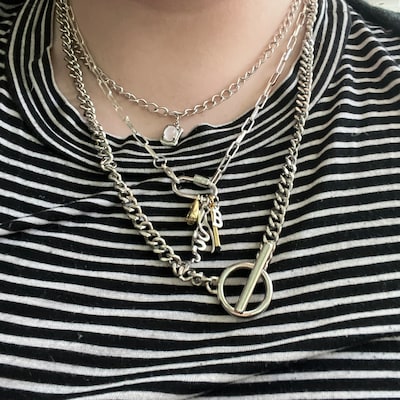 Long 24K Gold Rolo Infinity Cable Paperclip Chain by Yard, Link Cable ...