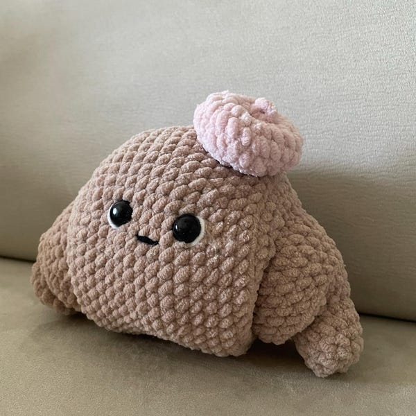Croissant Crochet Pattern - PDF Pattern - Low Sew - Amigurumi Pastry - Etsy