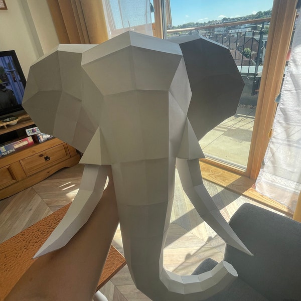 Skull Papercraft Template, Origami, PDF Download DIY - Etsy