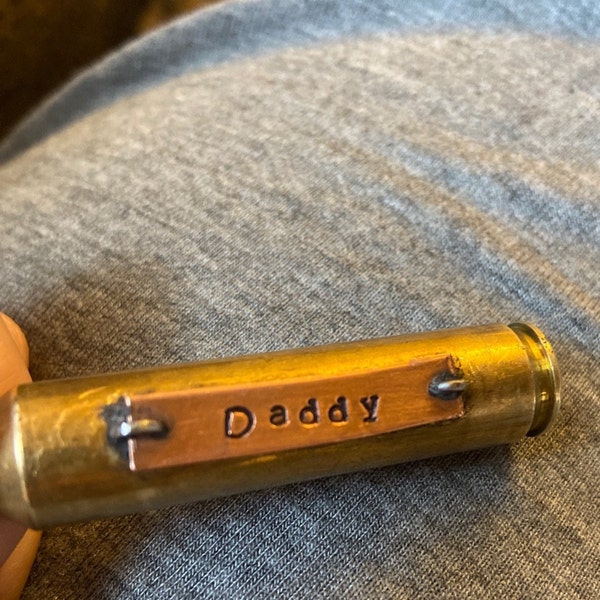 Personalized Recycled Bullet Keychain, Shell Casing Gift for Dad ...