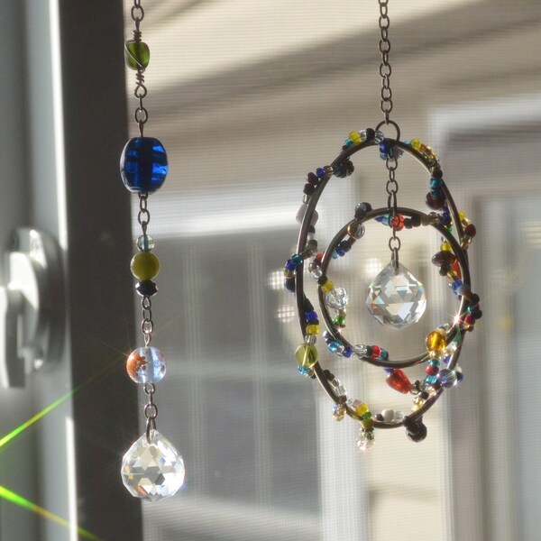 Peace Sign Ornament/beaded Peace Sign Holiday Ornament/christmas Peace ...