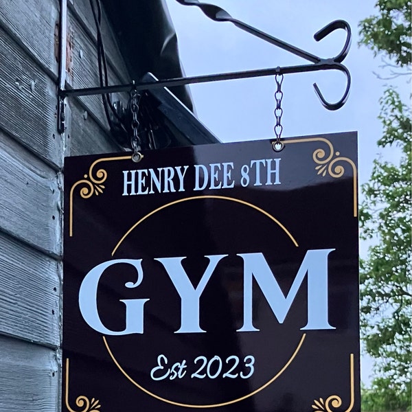 Personalised Pub Shed Hanging Swing Sign With Bracket | Garden Pub ...