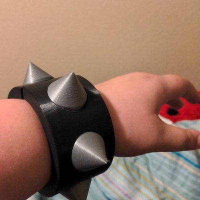 Bowsette Bowser Cuff Choker Punk Gothic Stud Bracelet Wristband Cuff ...