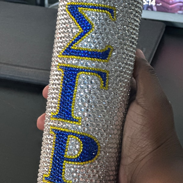 Delta Sigma Theta Bling Tumbler W/ Elephant on the Back. - Etsy