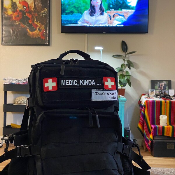 Medic Kinda Patch (5 Inch) Hook + Loop OR Iron-on/sew-on Badge Funny First Aid Morale Tactical ...