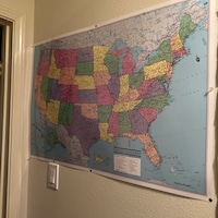Florida State Wall Map Large Print Poster - Etsy Canada