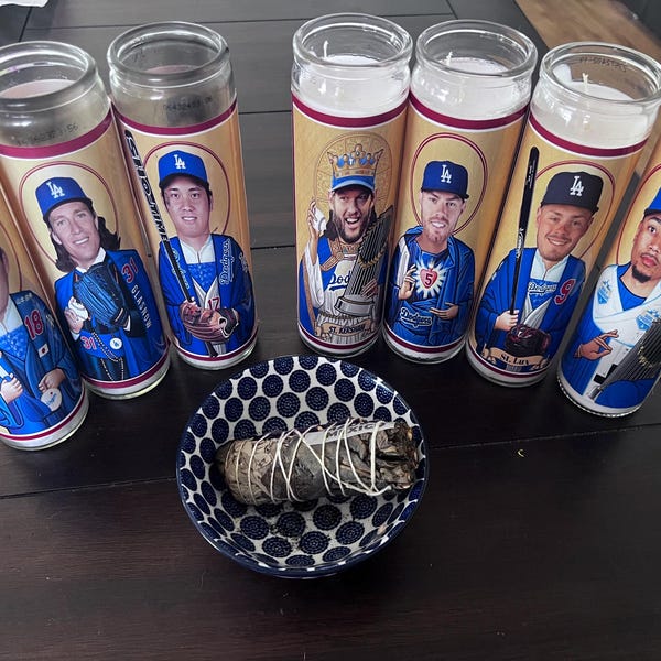 Dodger Legands Candle - Etsy