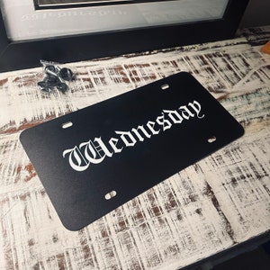 Custom Goth Text License Plate Personalized Car Accessories Goth Decor ...