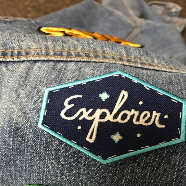 Explorer Patch - Glow in the Dark Iron-on Outer Space Patches - Etsy