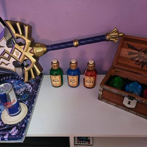 Final Fantasy Inspired ECHO DROPS Potion Bottle With Magical Swirling ...