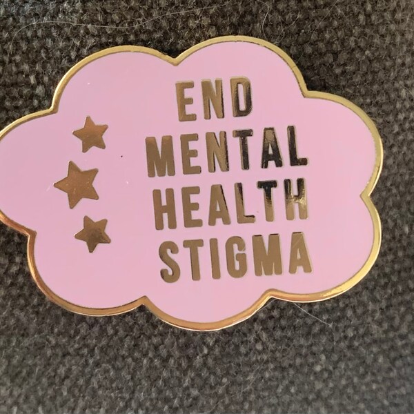 End Mental Health Stigma Enamel Pin / Mental Health Awareness Pin ...