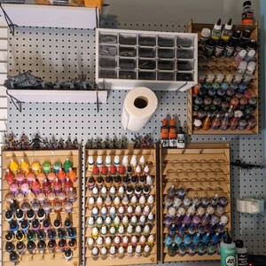 Wall Mounted Hobby Paint Storage Rack Vertical - Etsy