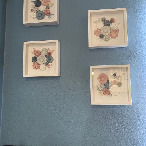 Paper Flower Bouquet - Paper Anniversary - Paper Gifts - Stemmed Paper ...