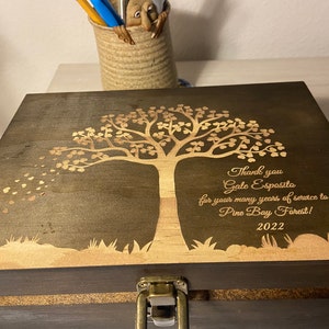 Wood Memory Box Rustic Wooden Keepsake Box Personalized | Etsy