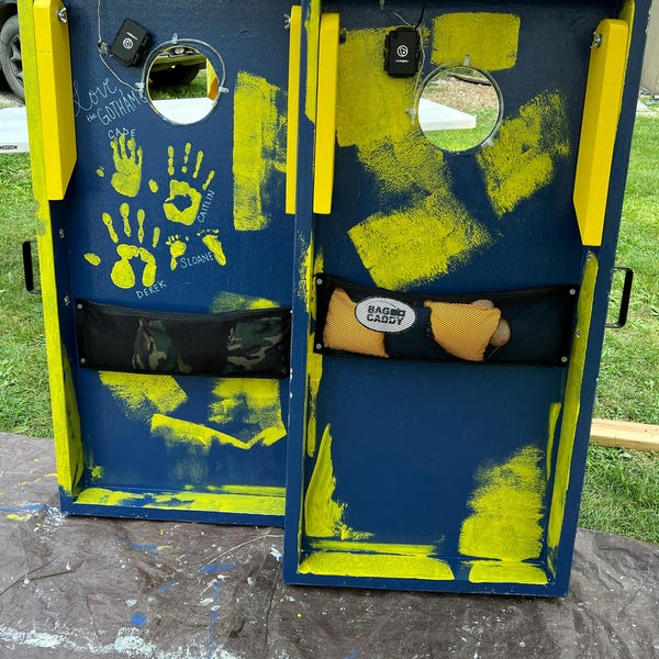 Cornhole Bag Caddy (double-pack) | Corn Hole Bag Storage - Etsy