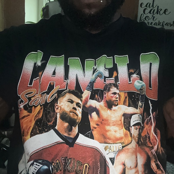 Vintage Style Canelo Alvarez T Shirt, Boxing Shirt, Classic 90s Graphic ...
