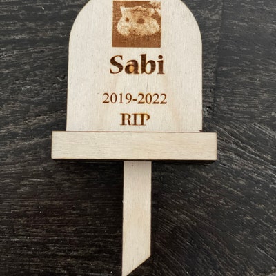 Custom Hamster Grave Stone/ Memorial Grave Marker/ for Hamster Loss ...