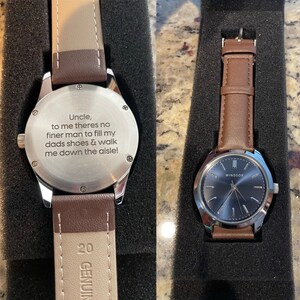 Mens Watch, Personalized Watch, Engraved Watch, Gift for Him, Mens Gift ...