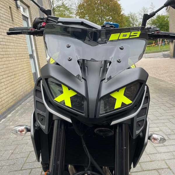 Yamaha MT09 Sticker Headlight X Sticker - Etsy
